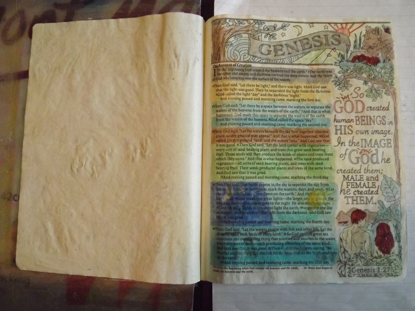 Bybel Legkaart: Bible Journaling - Genesis 1