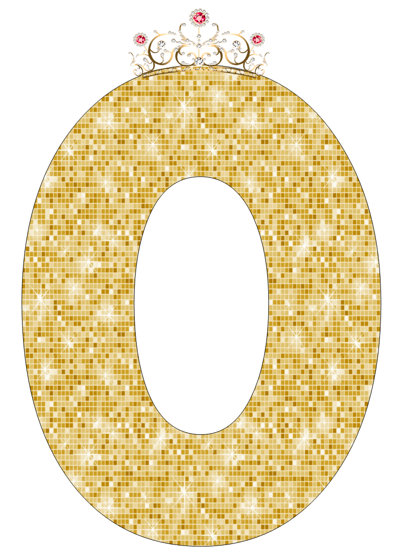 Abecedario de Corona con Fondo Dorado. Alphabet of Crown with Golden ...