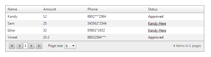 Change Text and link in Telerik Radgrid at ITEMDATABOUND event
