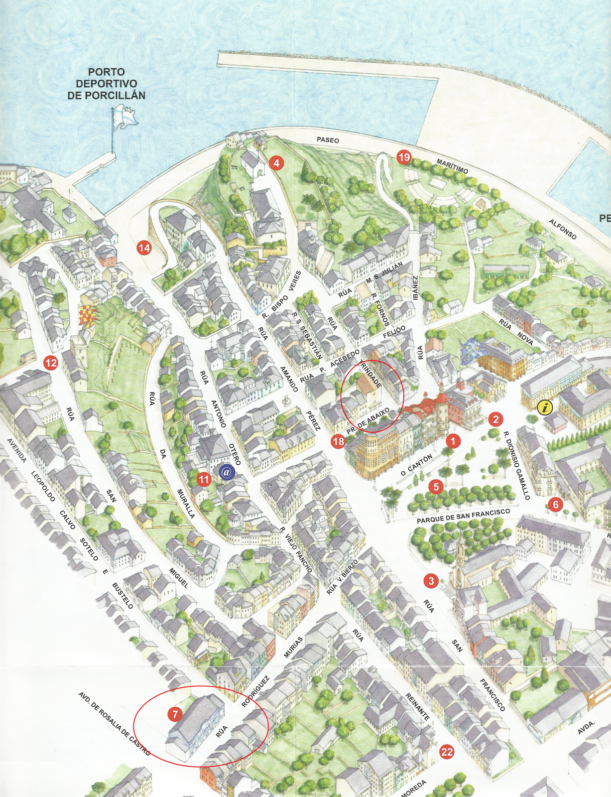 Ribadeo e o cine: Os cines no plano de Ribadeo