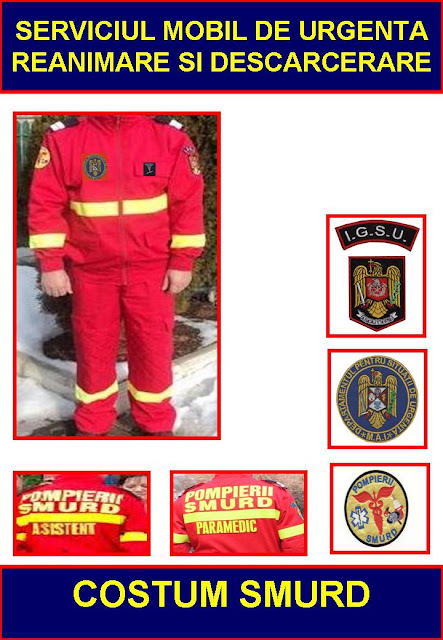 UNIFORME SI ECHIPAMENTE SMURD: IMBRACAMINTE
