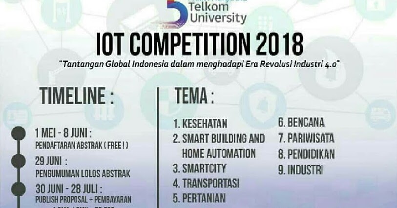 IOT COMPETITION 2018 (TELKOM UNIVERSITY) - Info Lomba IT