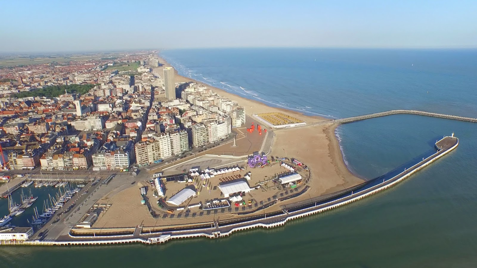 Aerial pictures: Ostend Beach Festival