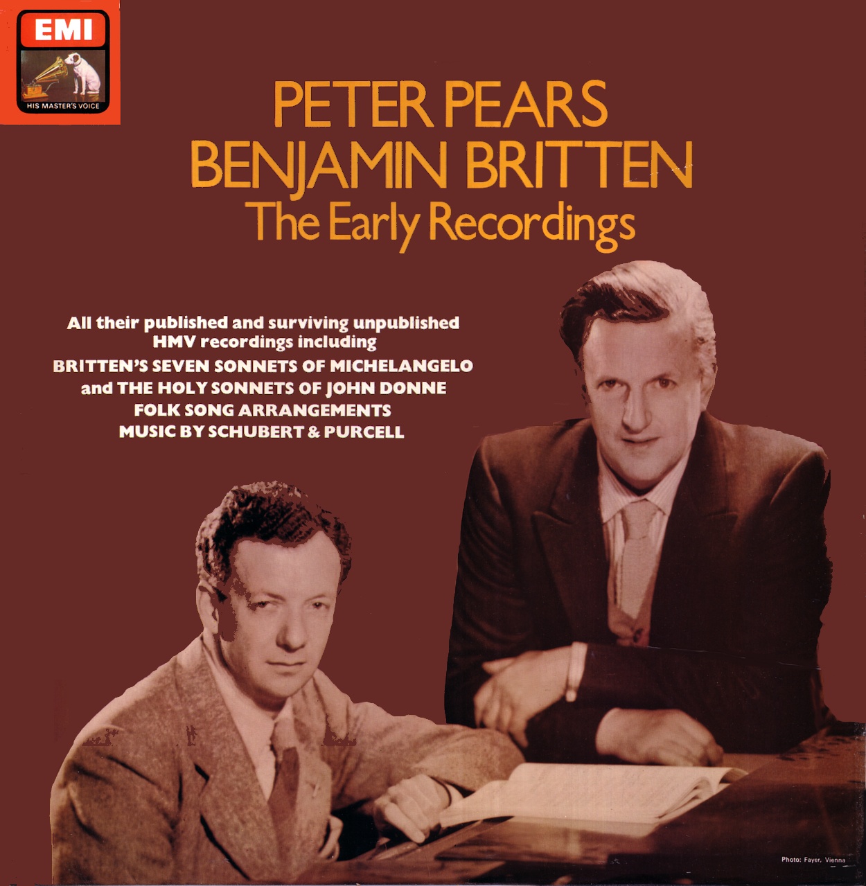 The Music Parlour ~ Historical: Peter Pears & Benjamin Britten - HMV ...