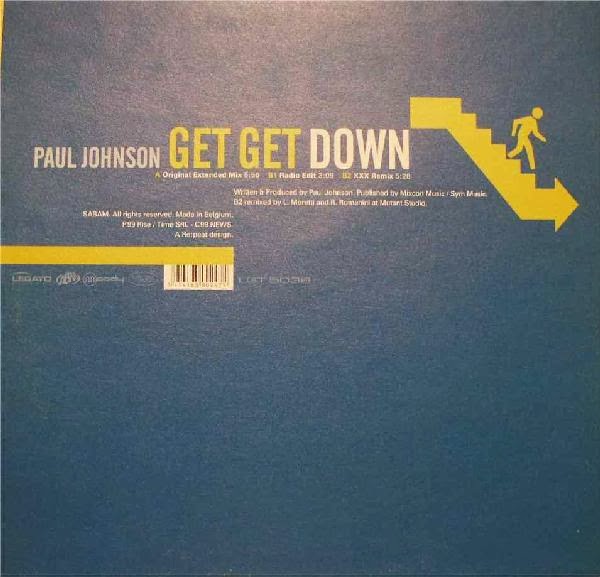MUSICA REMEMBER: Paul Johnson - Get Get Down (Maxi Single Vinyl 12'' 1999)