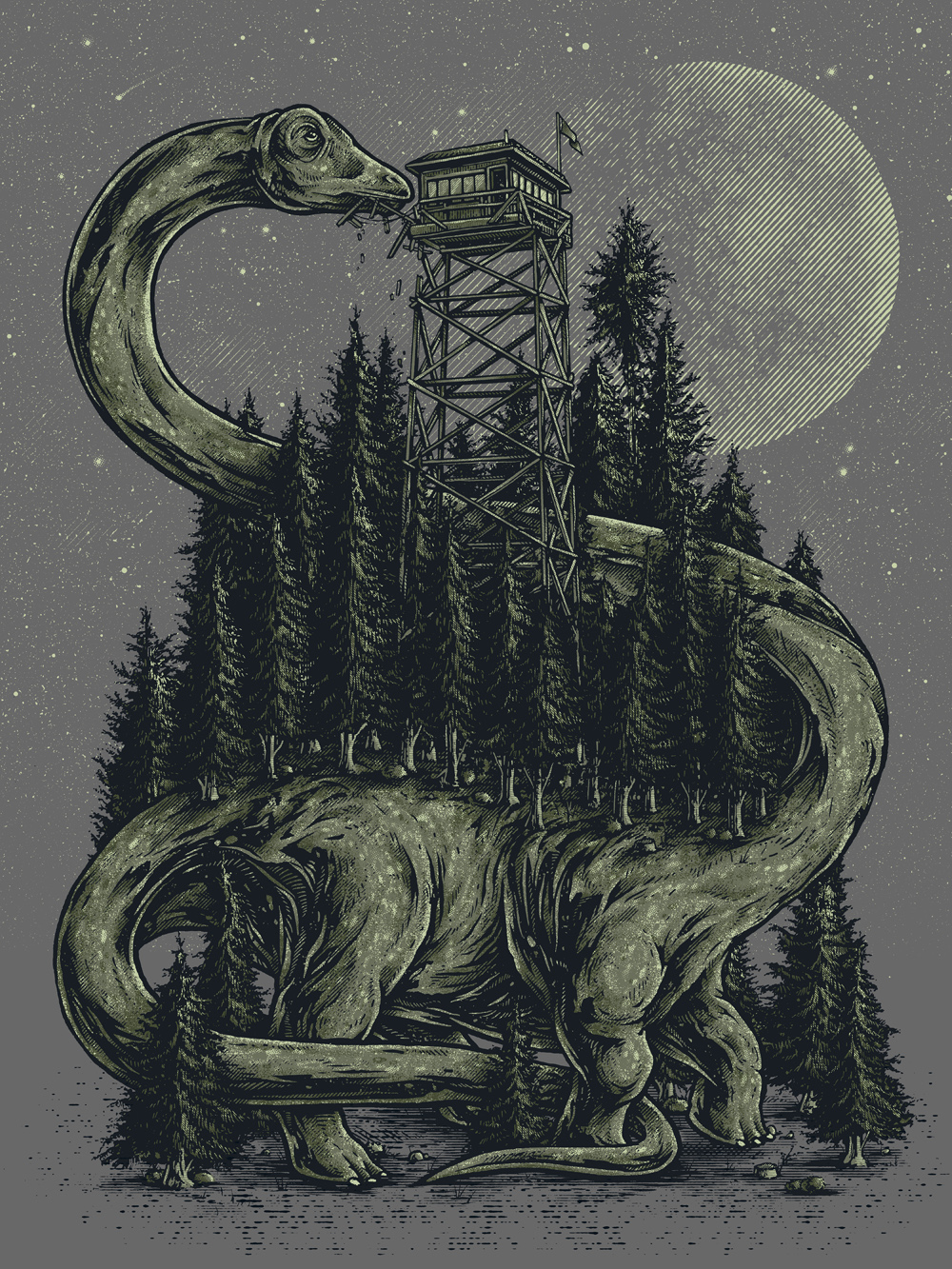 INSIDE THE ROCK POSTER FRAME BLOG: Max Mahn Look Out Print Release From ...