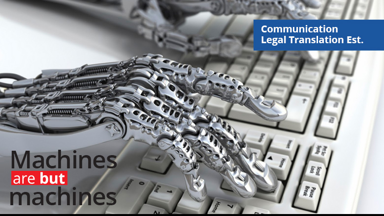 Machines are just machines