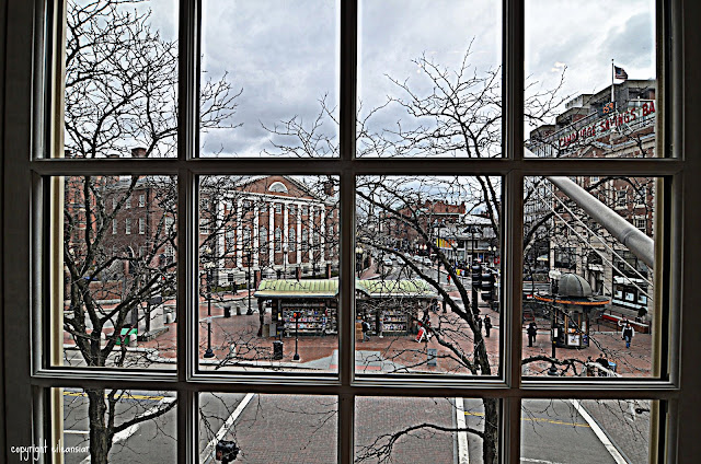 Harvard Square: Window panes on Harvard Square