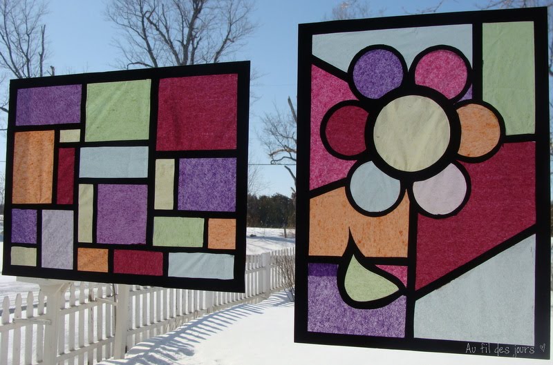Au fil des jours: ''Faux '' vitrail