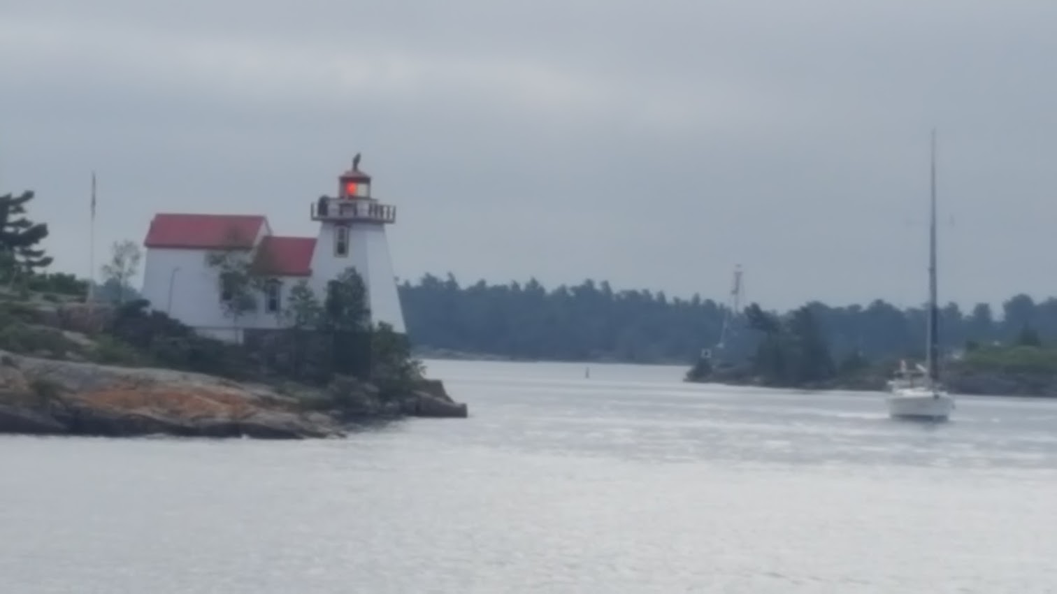 Voyages of the Hydrophilic: 7/07 Running outside to Britt in Byng Inlet