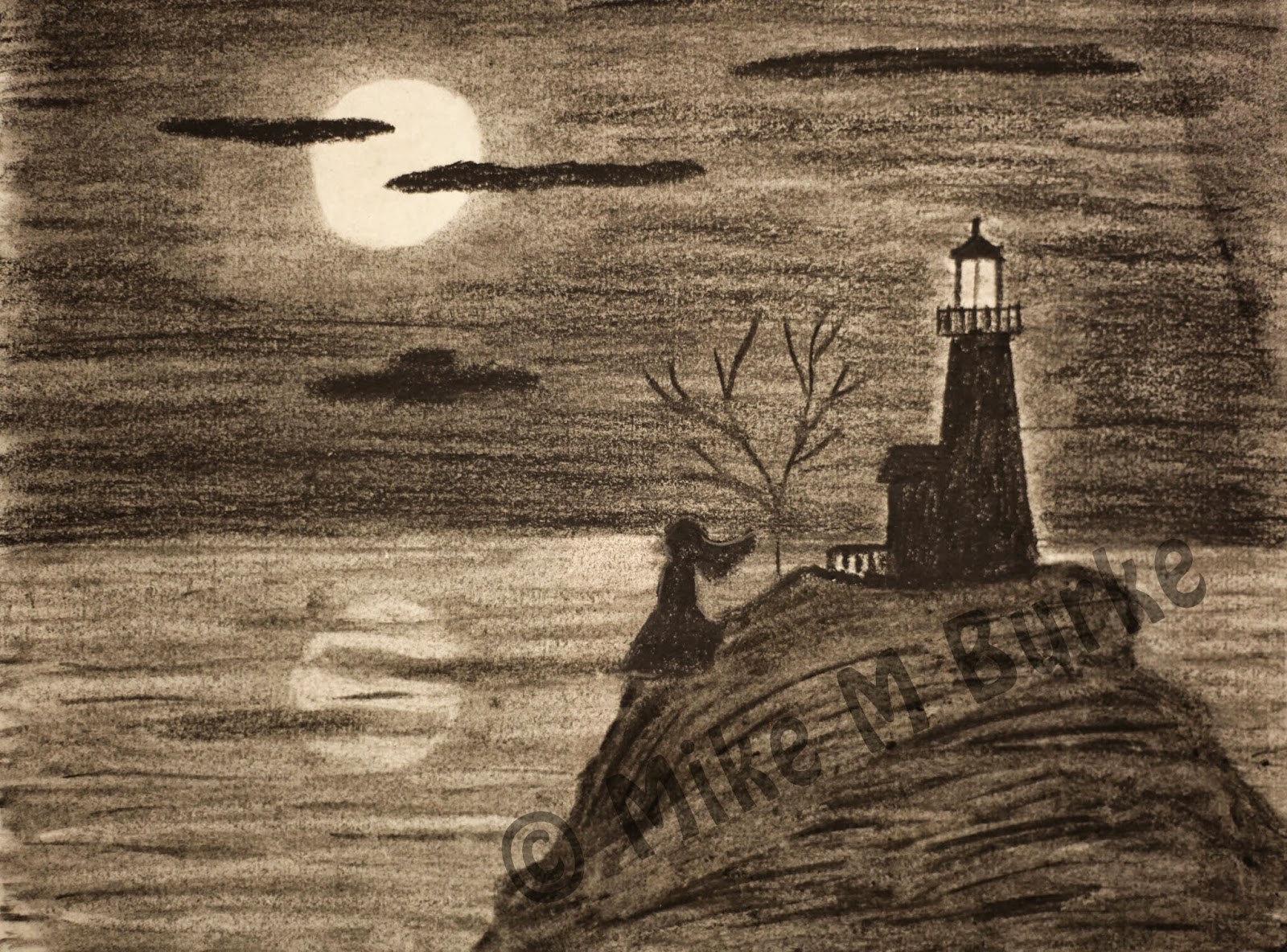 MikeMBurkeDesigns Etsy Shop Blog: Gothic Drawings Perfect For Halloween