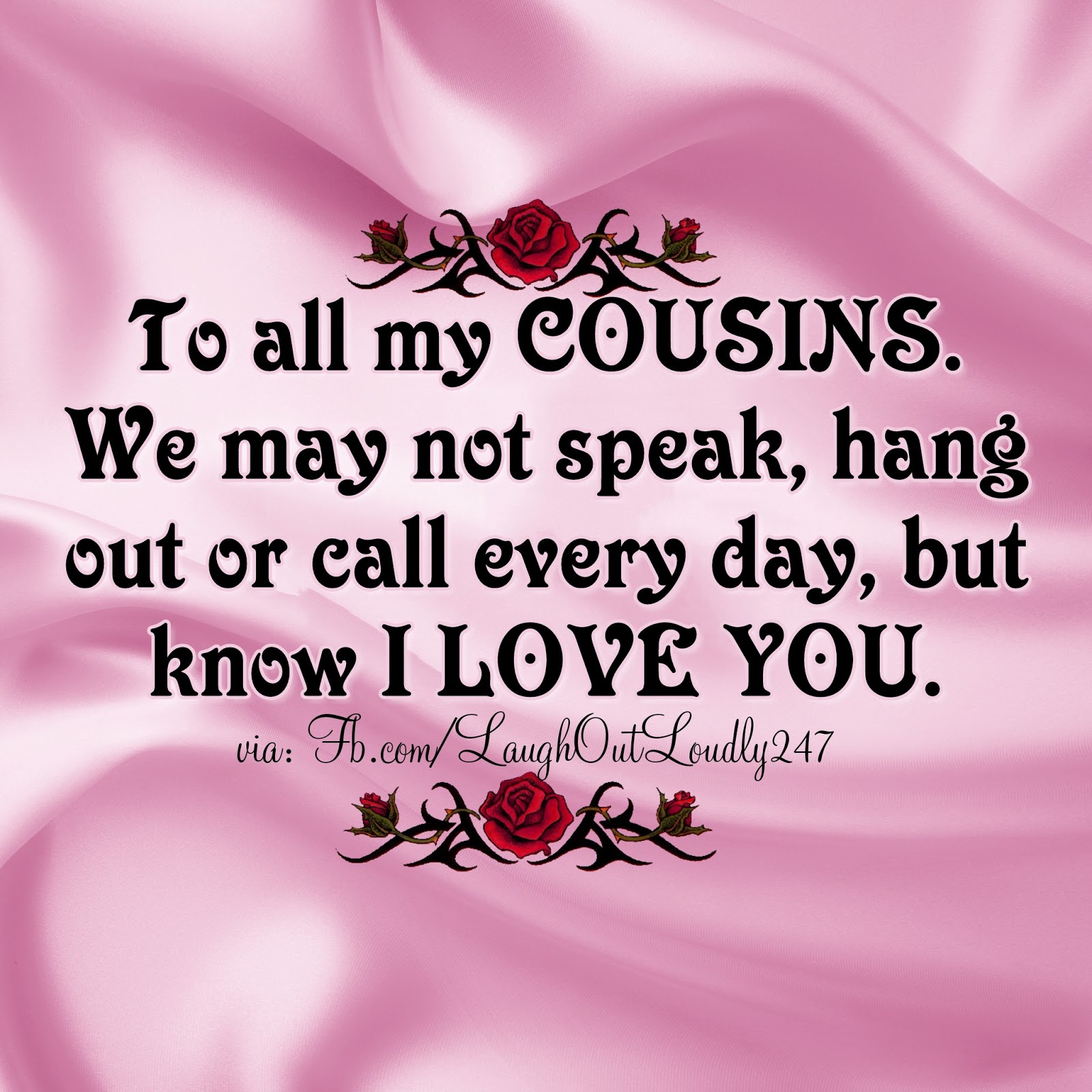 To all my cousins