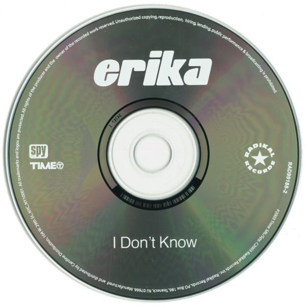 .: Erika - I Don't Know (Single 2003) pg 253 pg