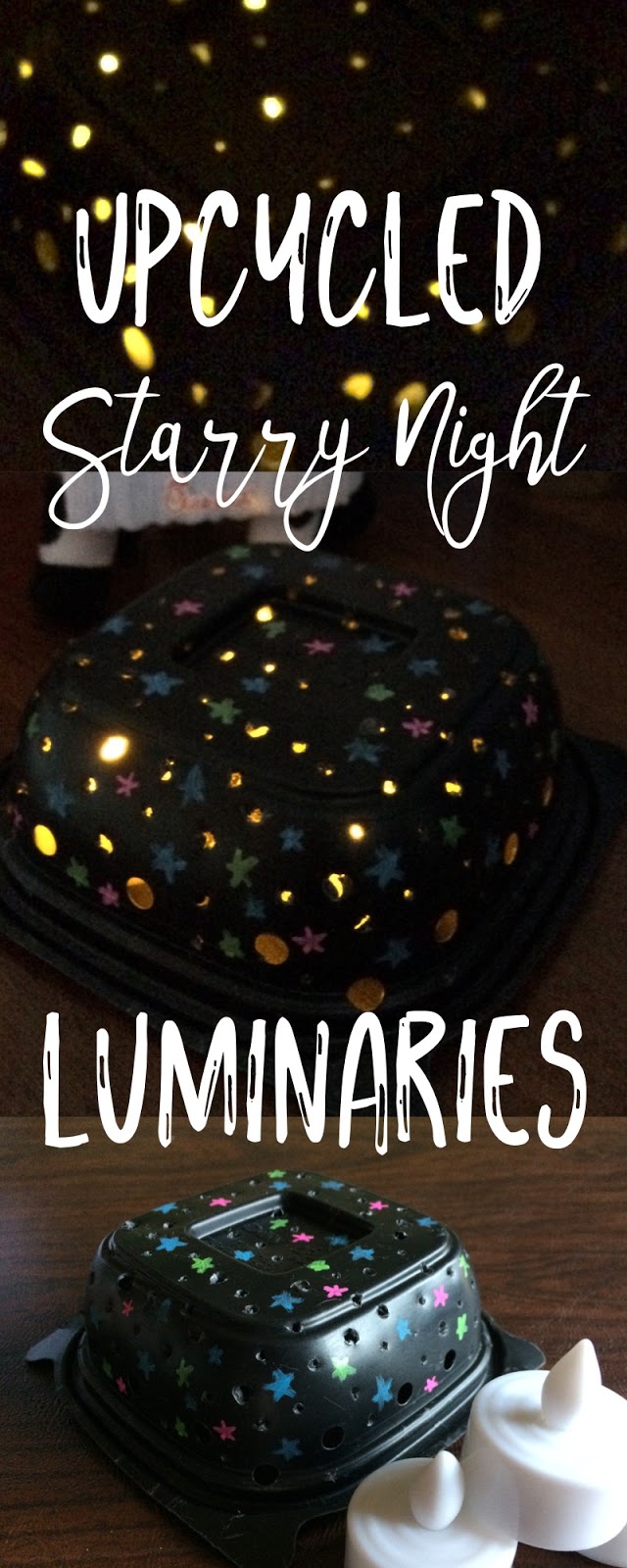 DIY Upcycled Starry Night Luminaries | The Jersey Momma