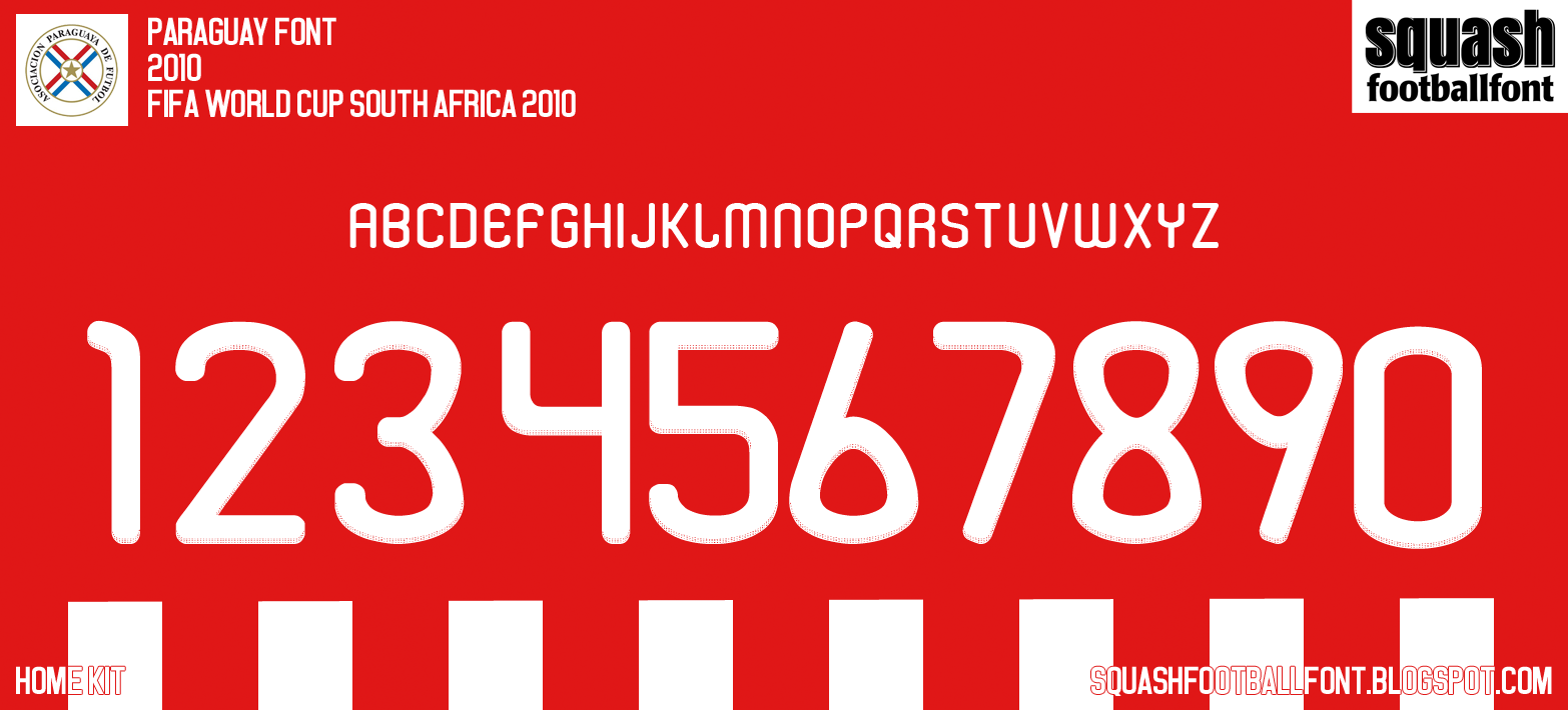 SFF: Paraguay World Cup 2010 Font