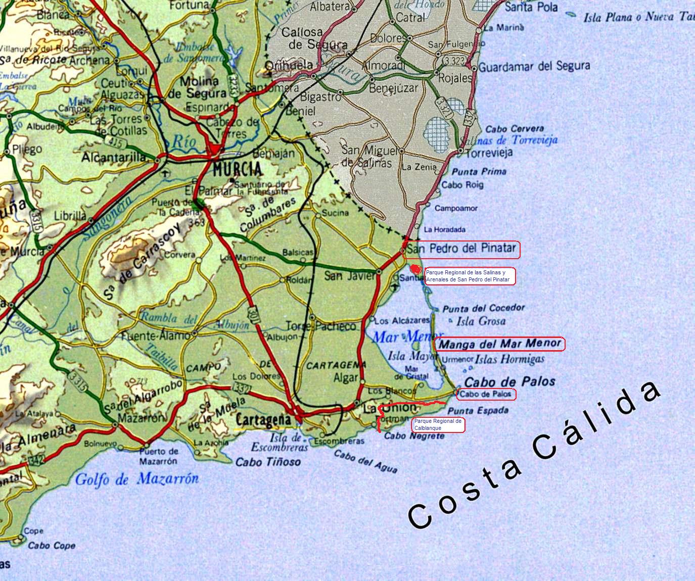 LA COSTA CÀLIDA, 2A PART: CALBLANQUE I EL MAR MENOR