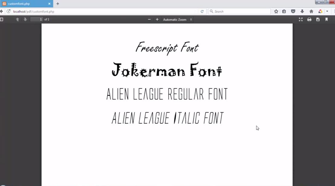 Cara Menambahkan Font Baru Di Fpdf Tutorial Php Fpdf
