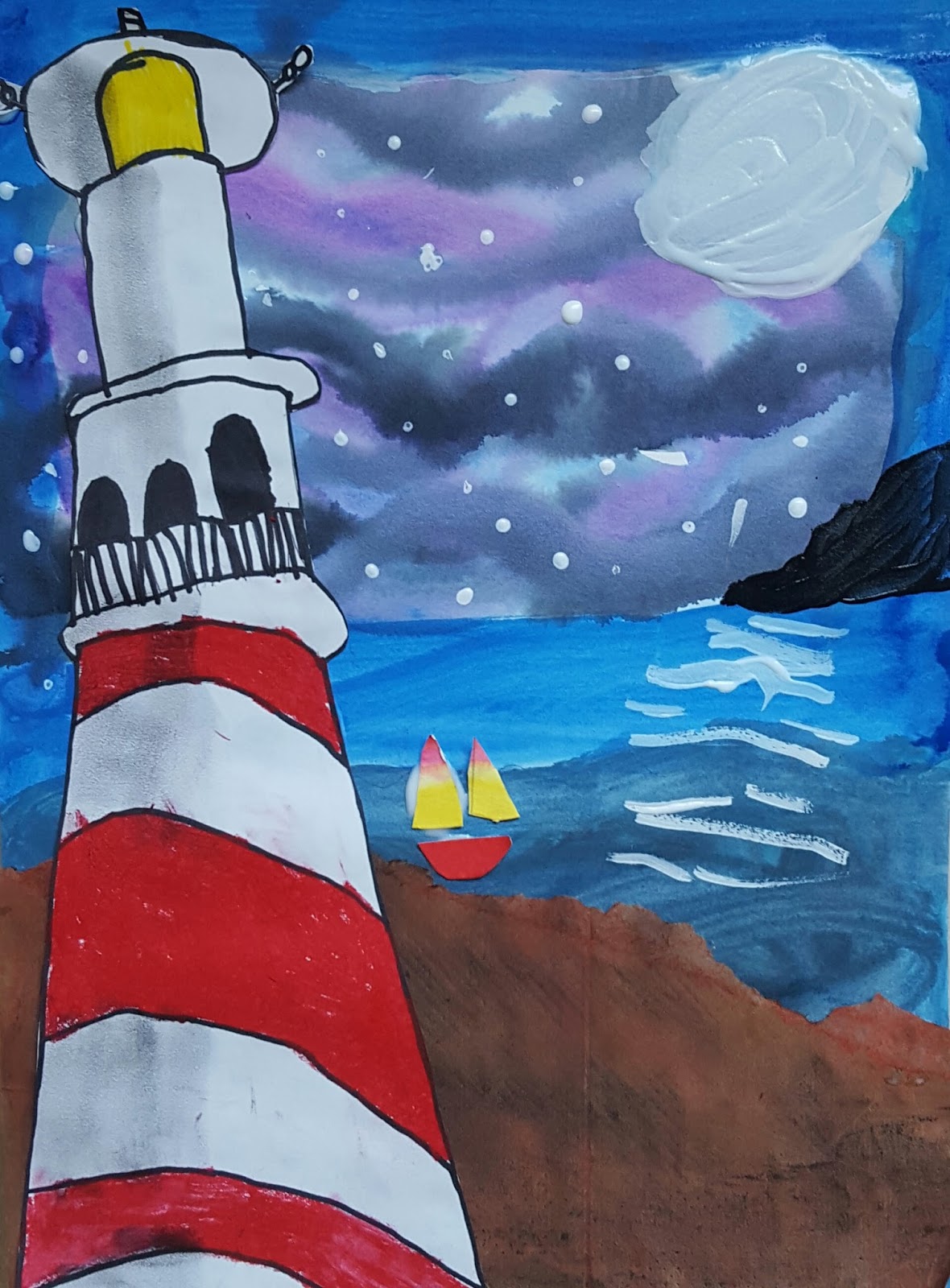 MaryMaking: Lighthouse Collages