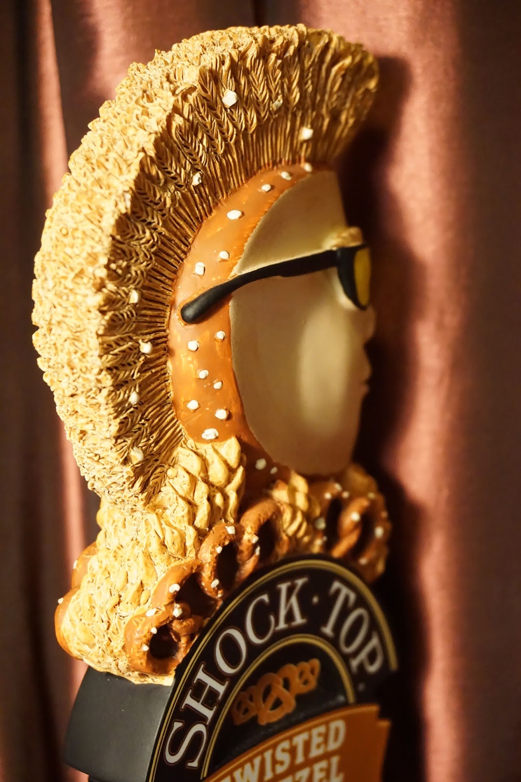 Tap Handle #529: Anheuser-Busch - Shock Top Twisted Pretzel Wheat