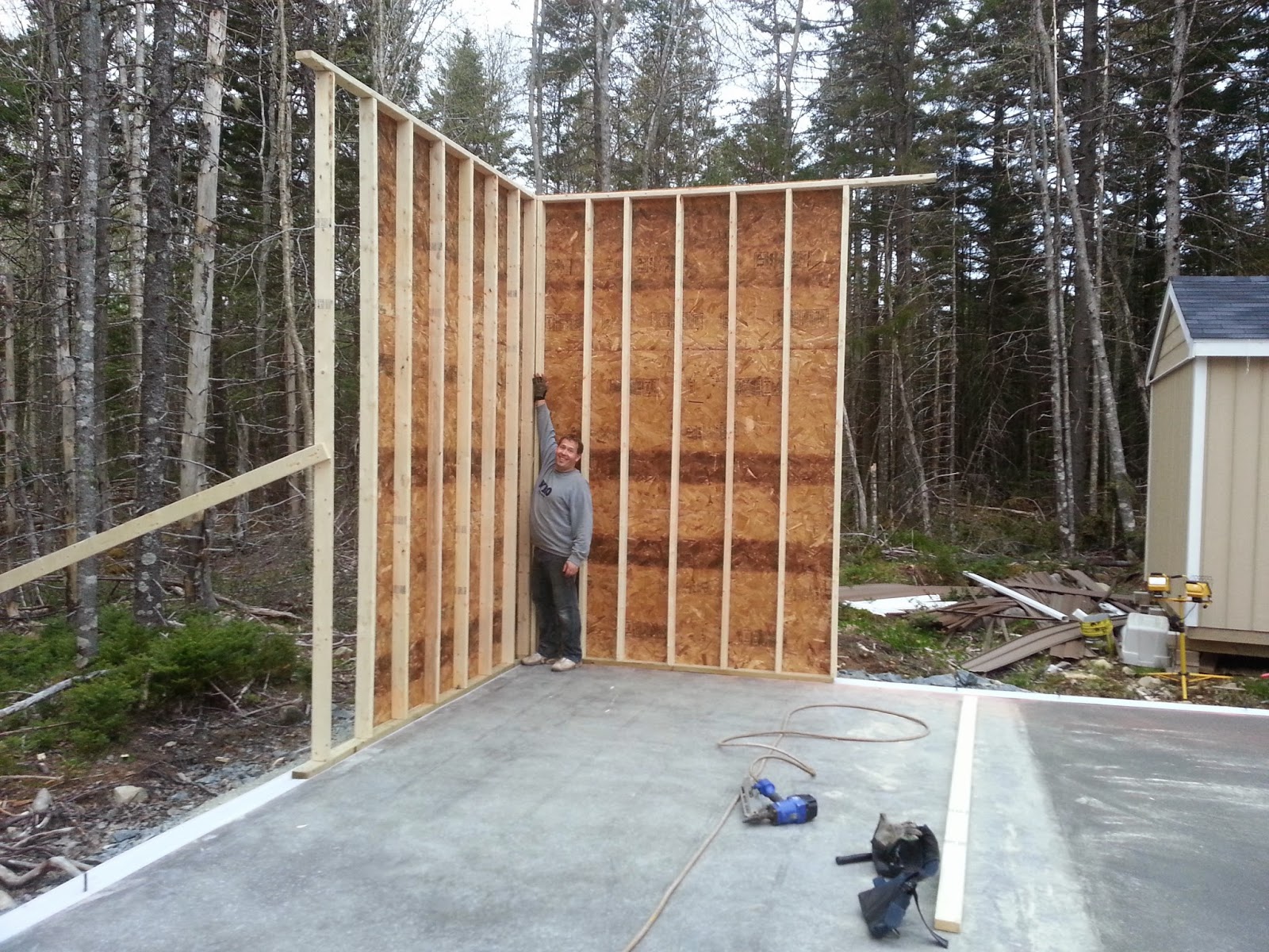 Another Day Another Project: Concrete Pad & Framing For Shawn's Garage