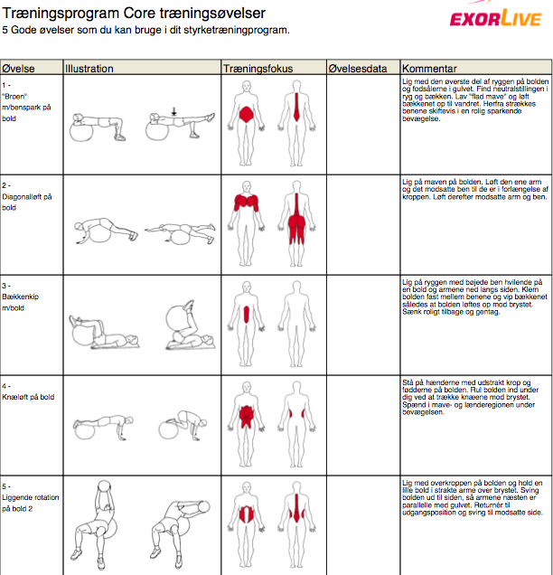 Stabilitet i kroppens kerne