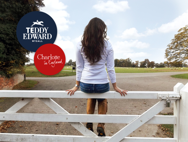 Teddy Edward: Blankney Rugby Shirt & Belvoir Coat - Charlotte in England