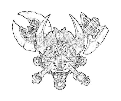 Diablo Barbarian Coloring Pages Sketch Coloring Page