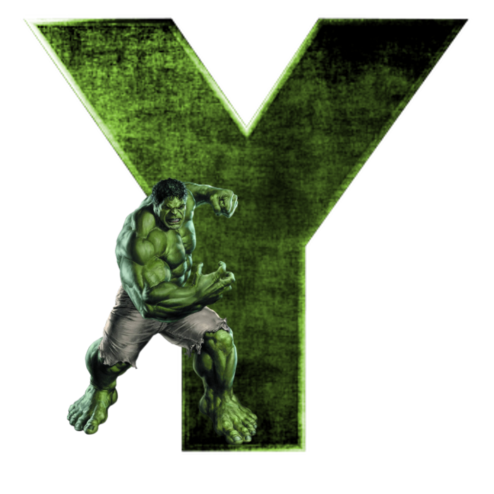 M. Michielin Alphabets: HULK ALPHABET, ALFABETO DO HULK PNG - #hulk