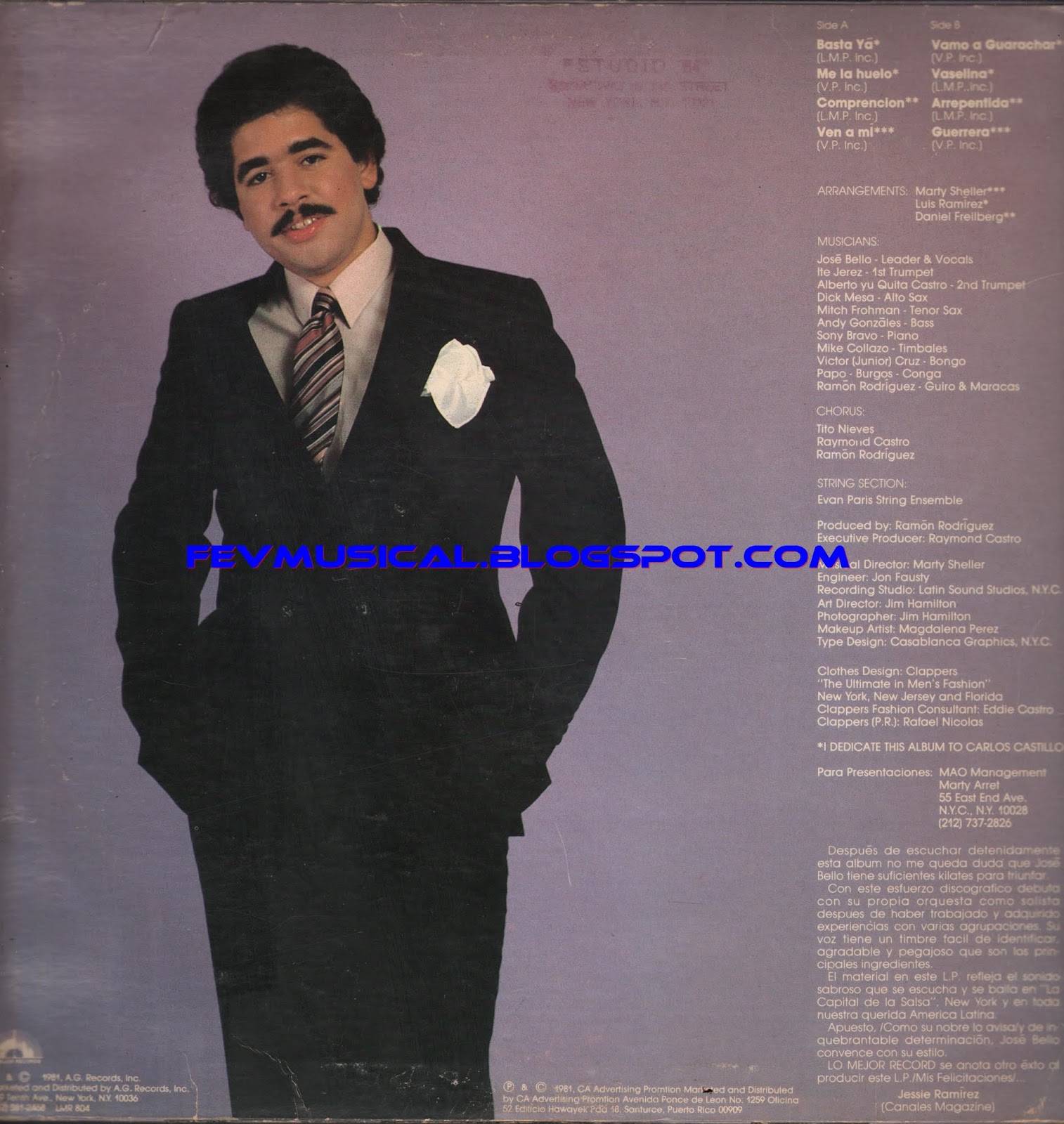 FEV MUSICAL: 1981 - Jose Bello & Su Orquesta (Los Mejor)