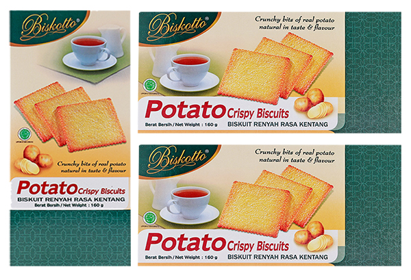 Bánh khoai tây Biskotto - 33k/1hộp Crispy Potato Biscuit - BÁCH HÓA HANA