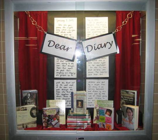 Library Displays: Dear Diary