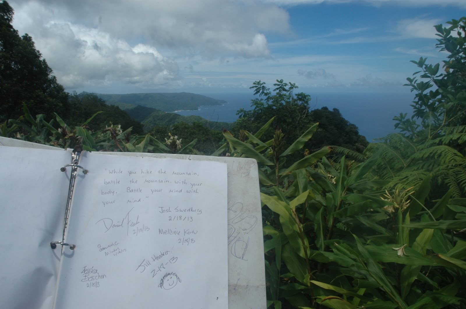 Boschen in American Samoa: Mount 'Alava :-)