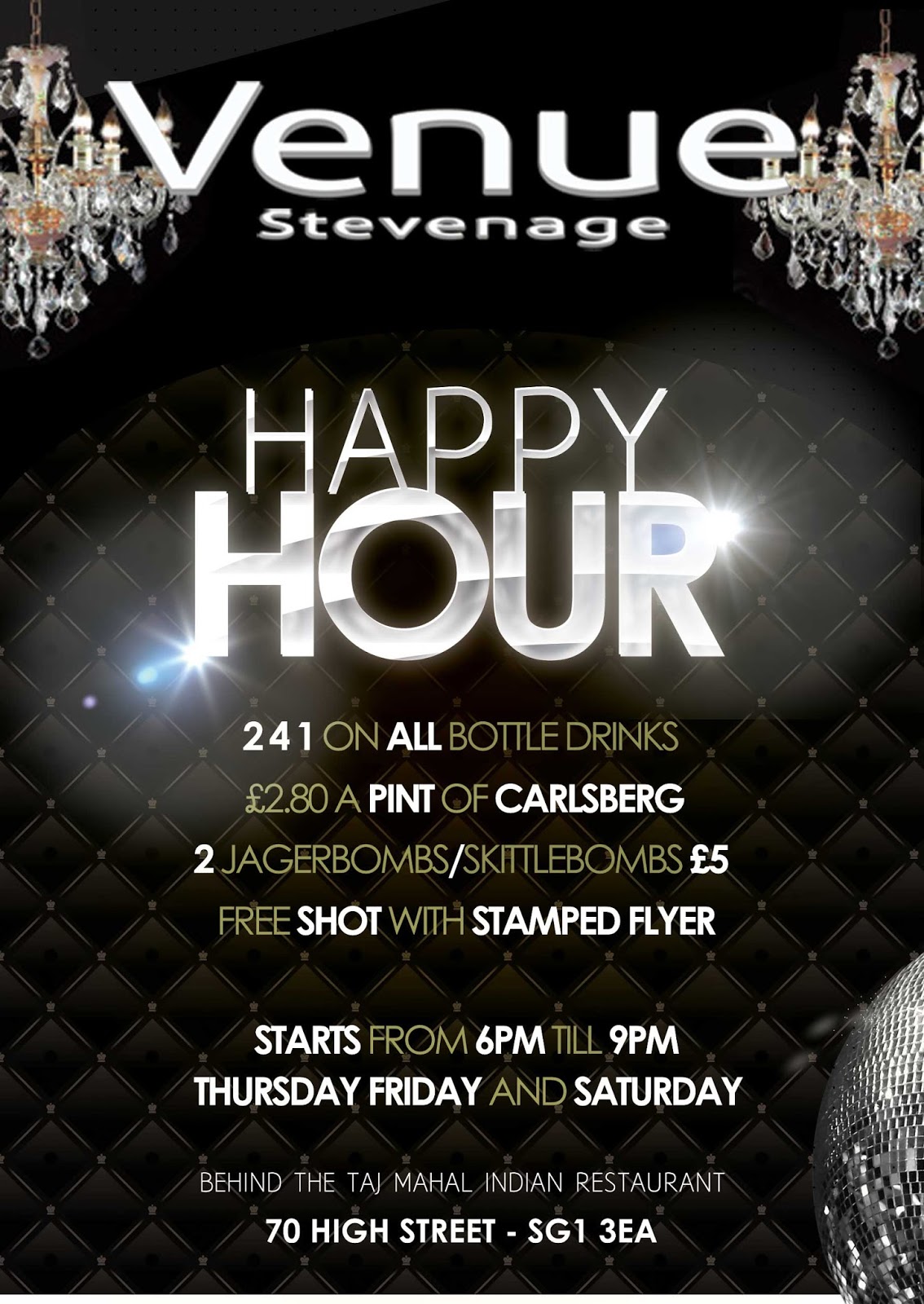 Craig Barrett: Venue - Happy Hour Flyer