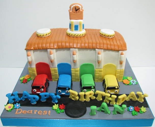 d'Angel Cakes: Tayo and Garage Cake for Ian