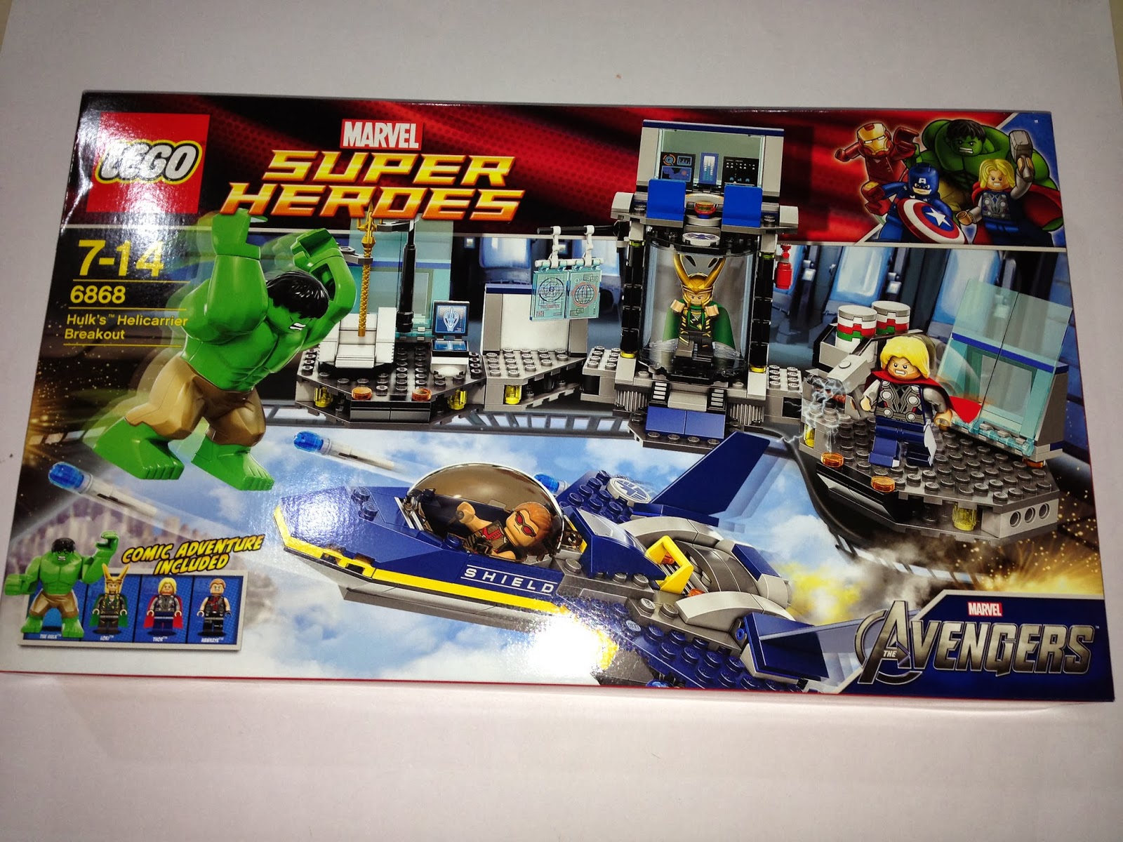 Toy A Day: #948 of Year 4 Lego 6868 Superheroes Hulk's Helicarrier Breakout