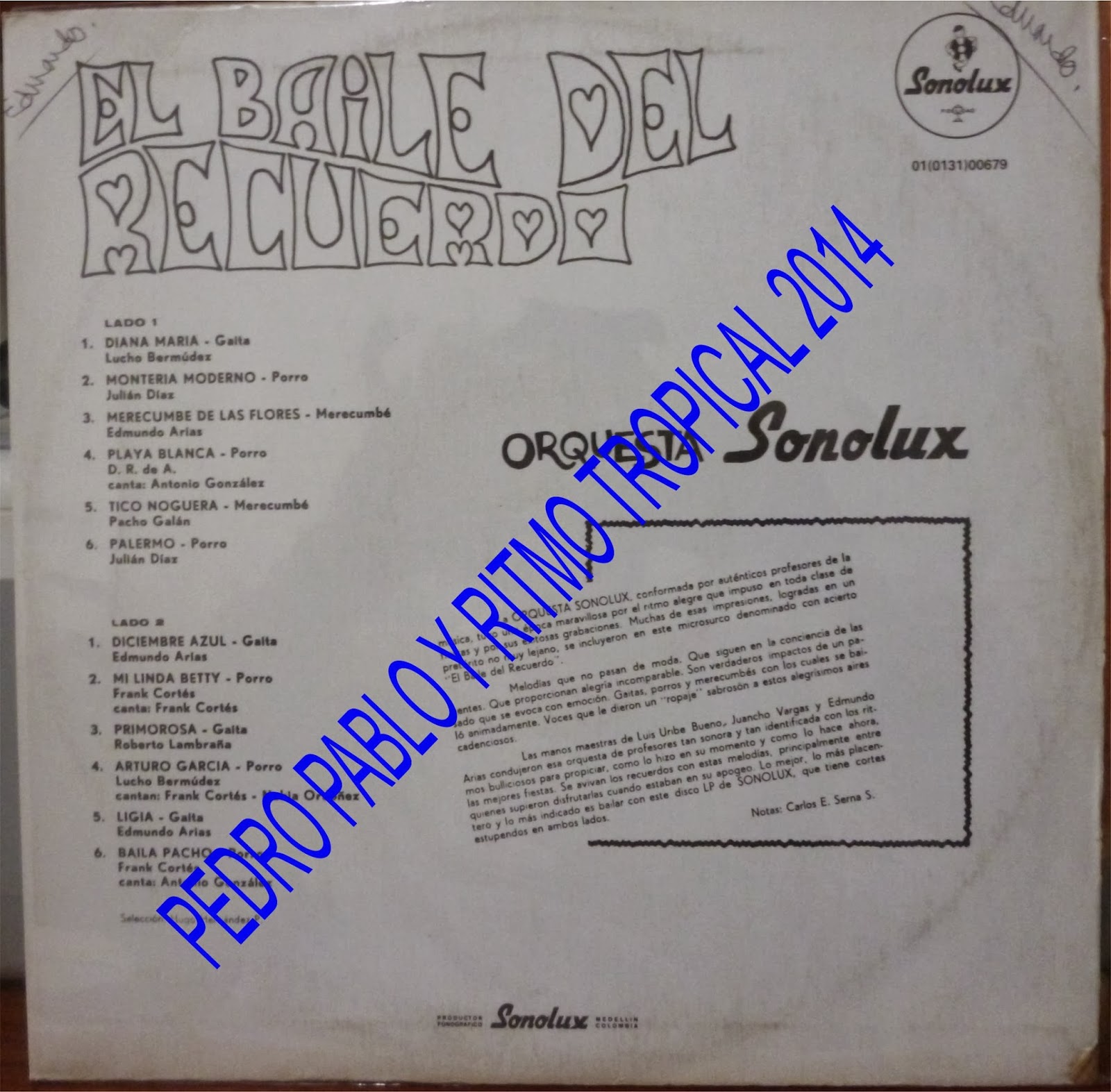 Ritmo Tropical Cumbia del Ayer: ORQUESTA SONOLUX-BAILE DEL RECUERDO ...