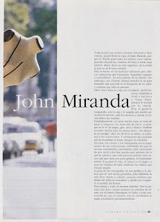 JOHN MIRANDA - Fashion Designer, N.Y.: IN RECOGNITION OF...