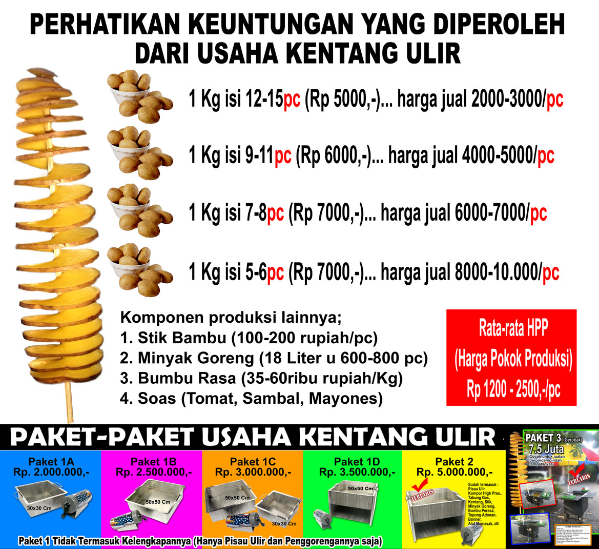 PROPOSAL LENGKAP USAHA SPIRAL TORNADO TWISTER POTATO - KENTANG ULIR ...