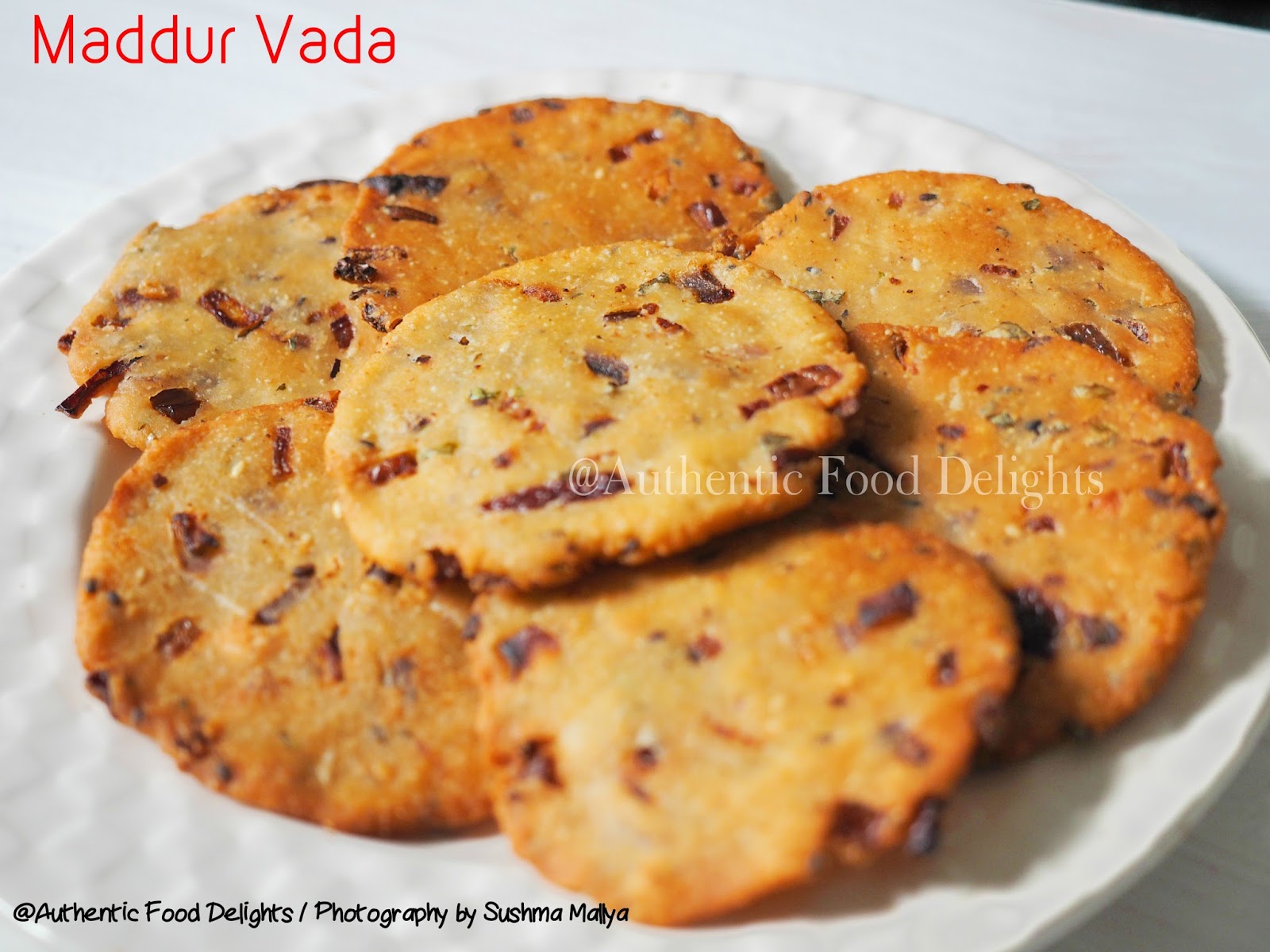 Authentic Food Delights: Maddur Vada
