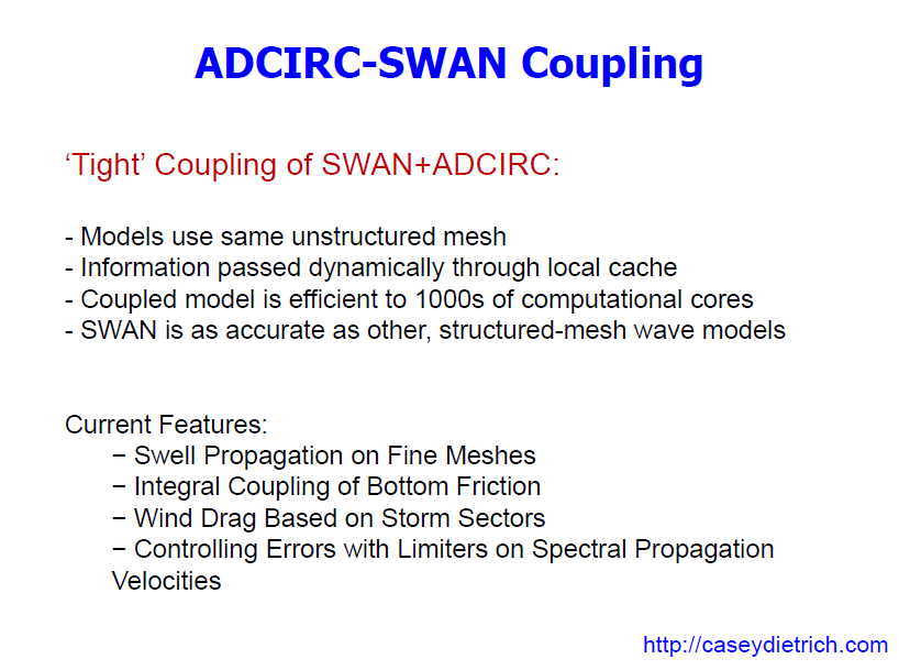 Surface water Modeling System - ADCIRC ~ COASTAL AND ENVIRONMENTAL MODELING