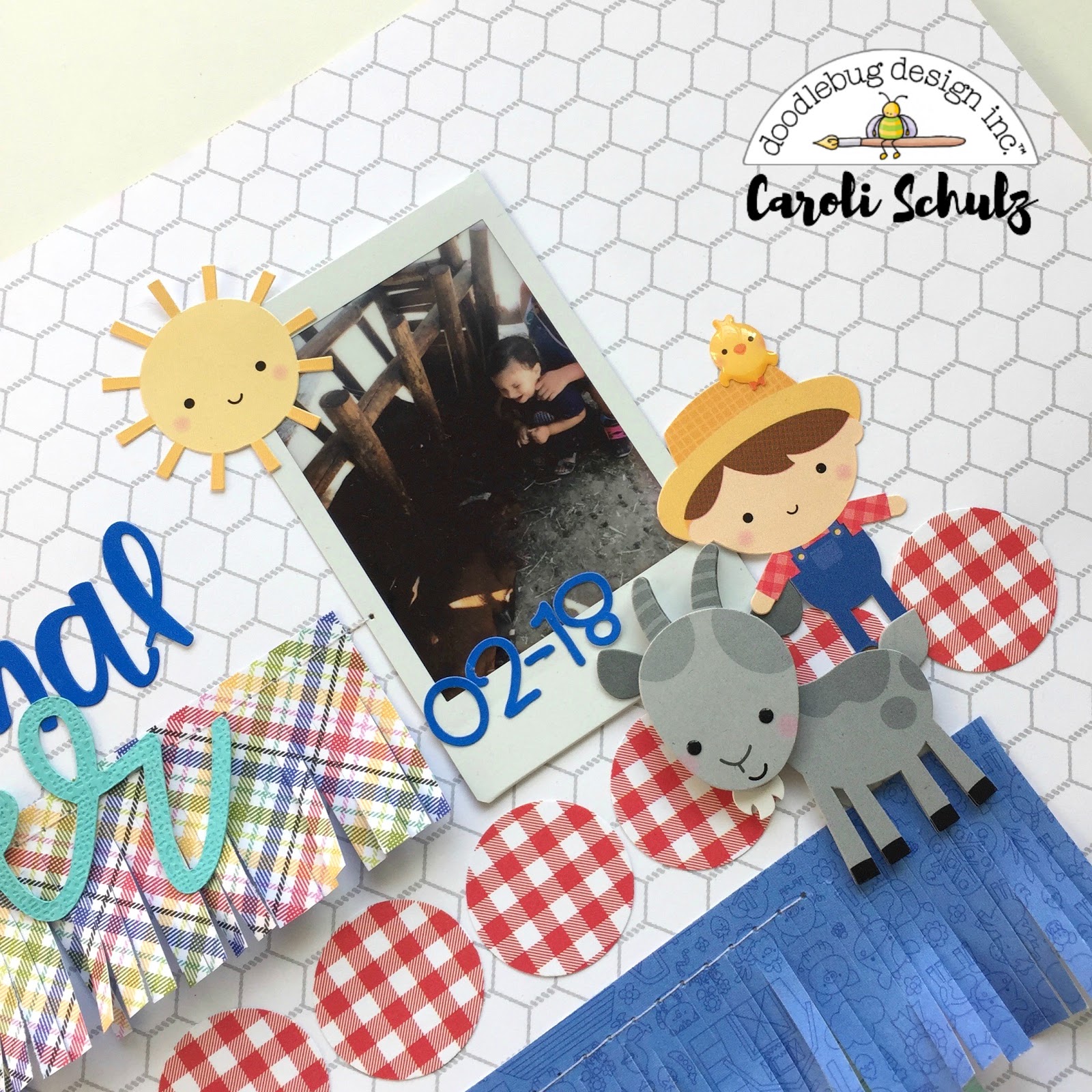 Doodlebug Design Inc Blog: Down On The Farm | Animal Lover Layout by Caroli