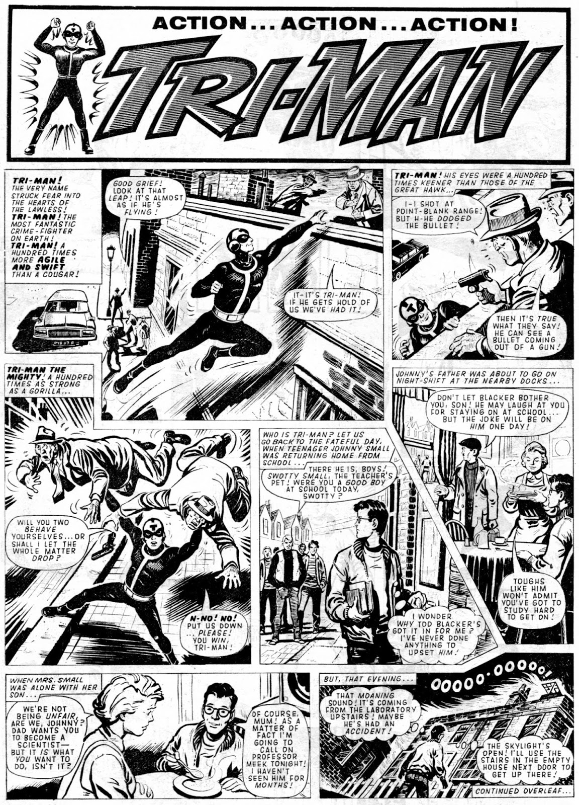 CRIVENS! COMICS & STUFF!: THE INCREDIBLE TRI-MAN - PART ONE...