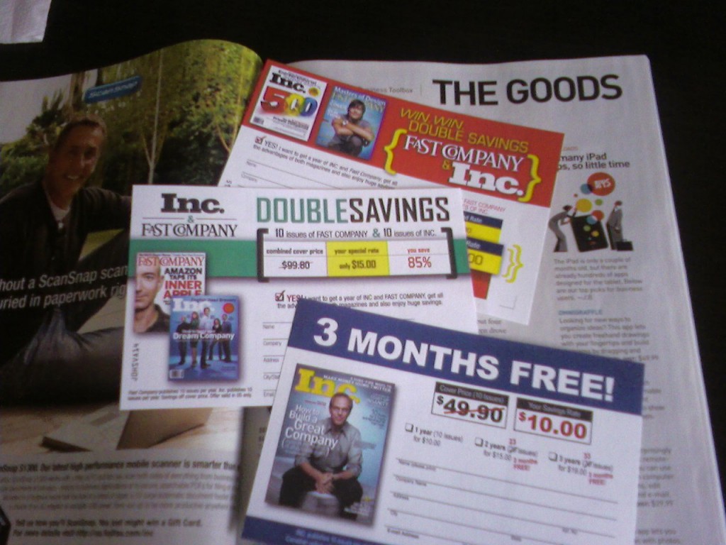 Research: Subscription cards