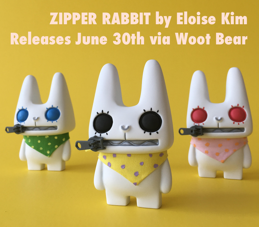 ZIPPER RABBIT by Eloise Kim Releases June 30th via Woot Bear