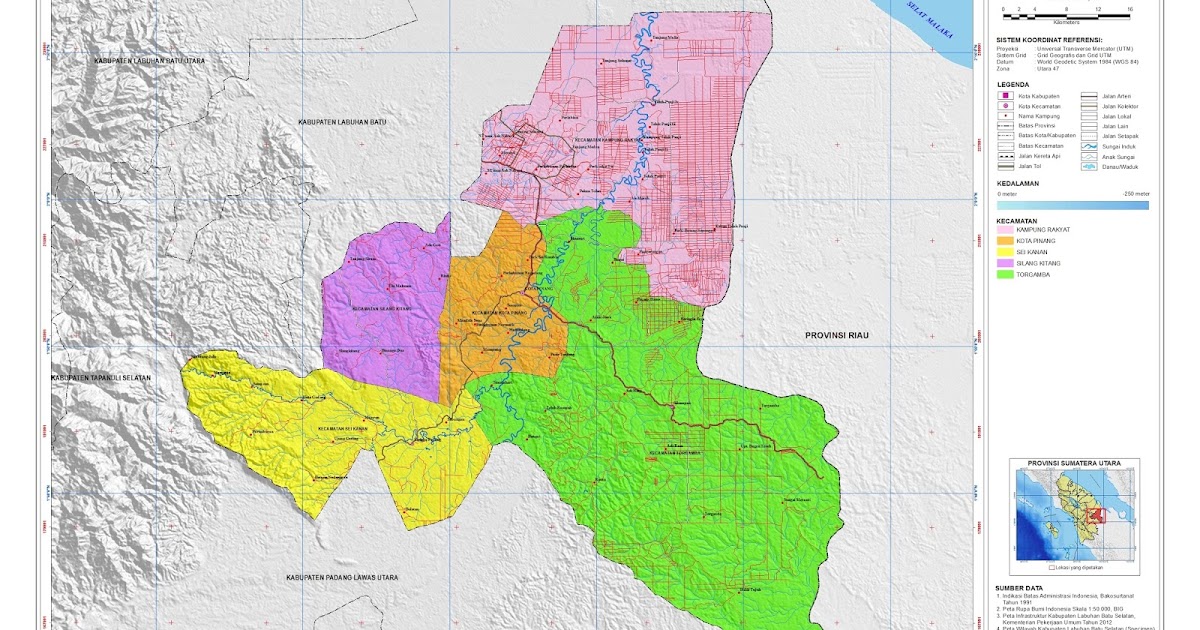 Peta Kabupaten Labuhanbatu Selatan