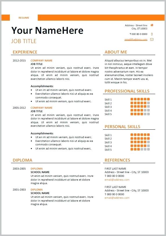 Modern Resume Example - Resume Templates