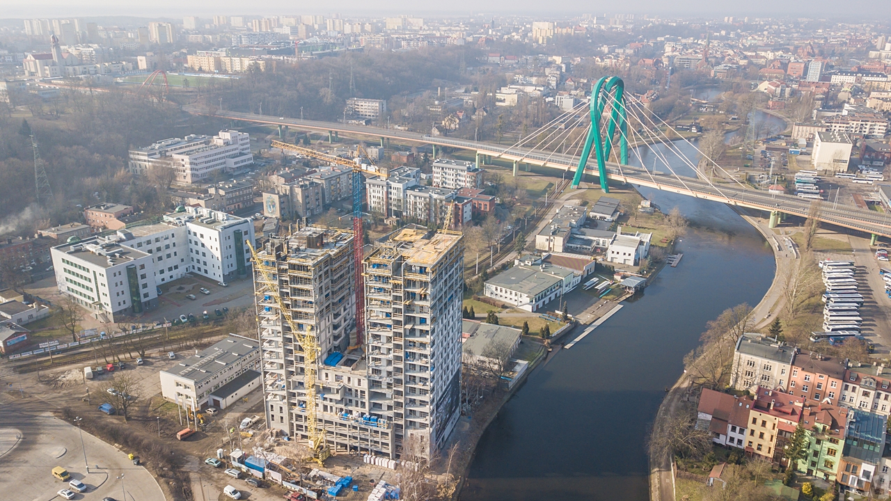 Bydgoszcz w budowie: [River Tower] Luty 2018
