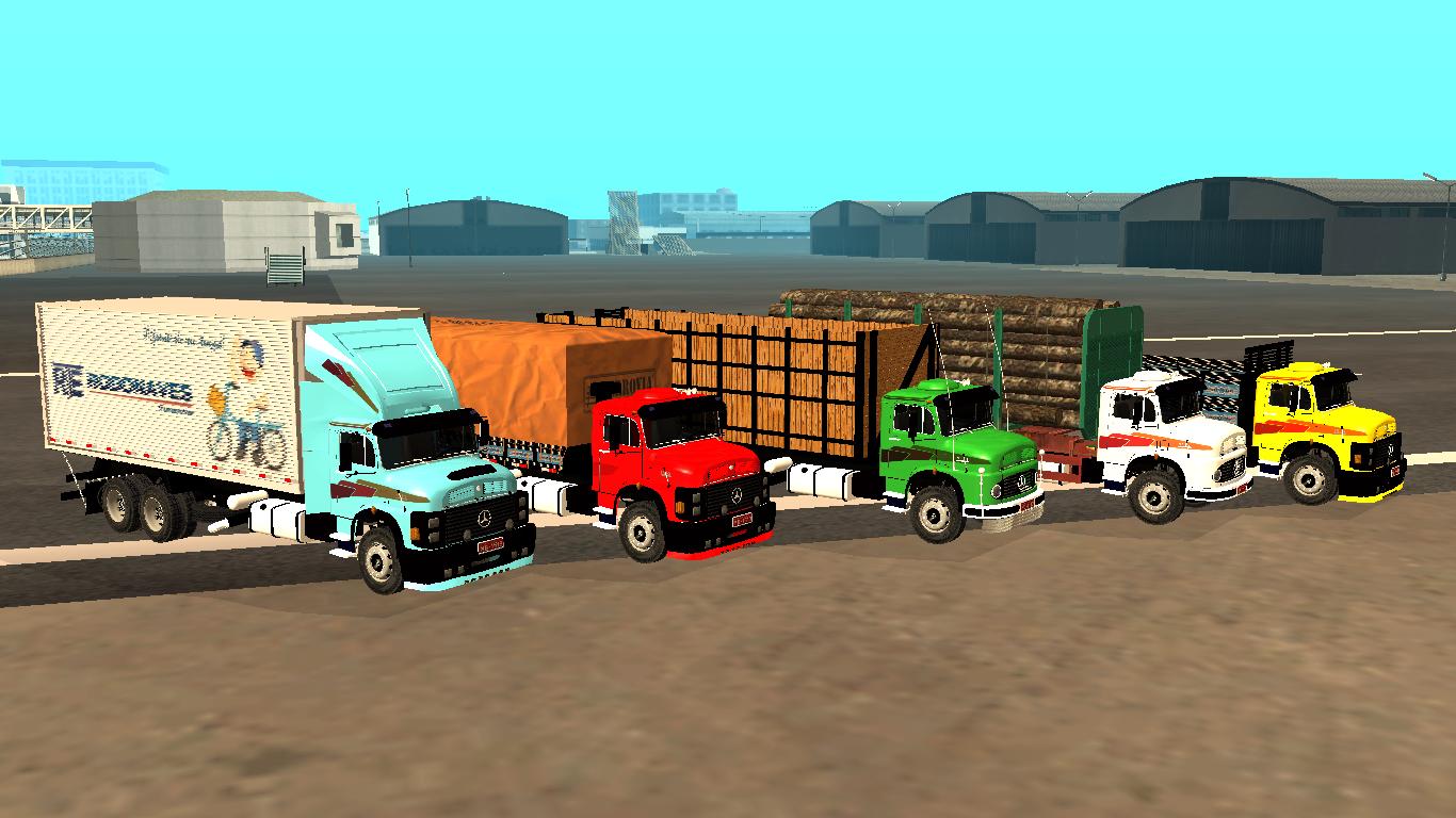 GTA San Andreas - Carros Brasileiros: Mercedes Benz MB 1113 e MB 1519 Chassis Trucado em um ...