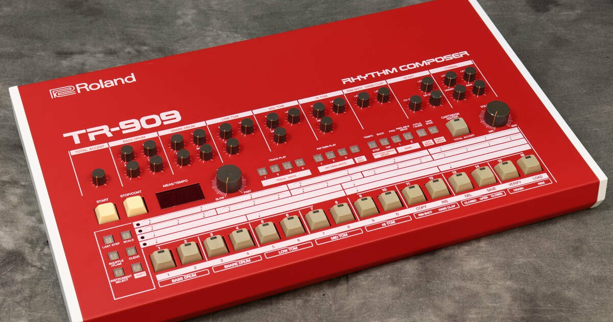 MATRIXSYNTH: Custom Red Roland TR-909