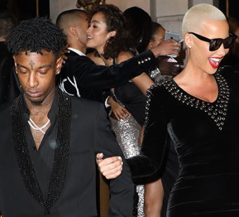 21 Savage looked quite sad while out with girlfriend Amber Rose...what ...